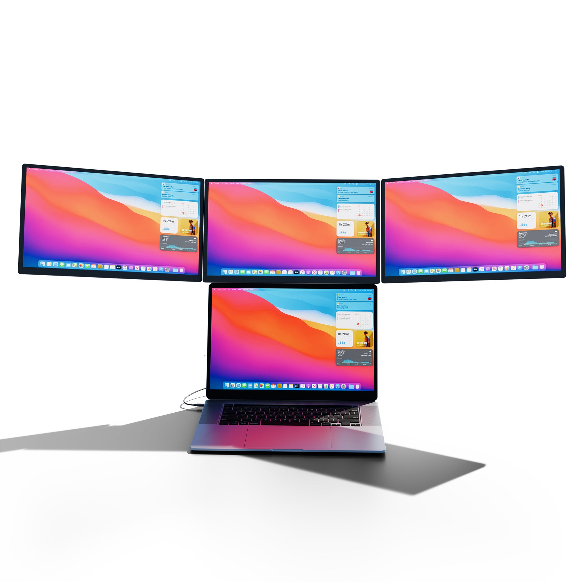 Lepow FlexScreen 18.5" | One-Cable Modular Quad Monitor – Lepow ...