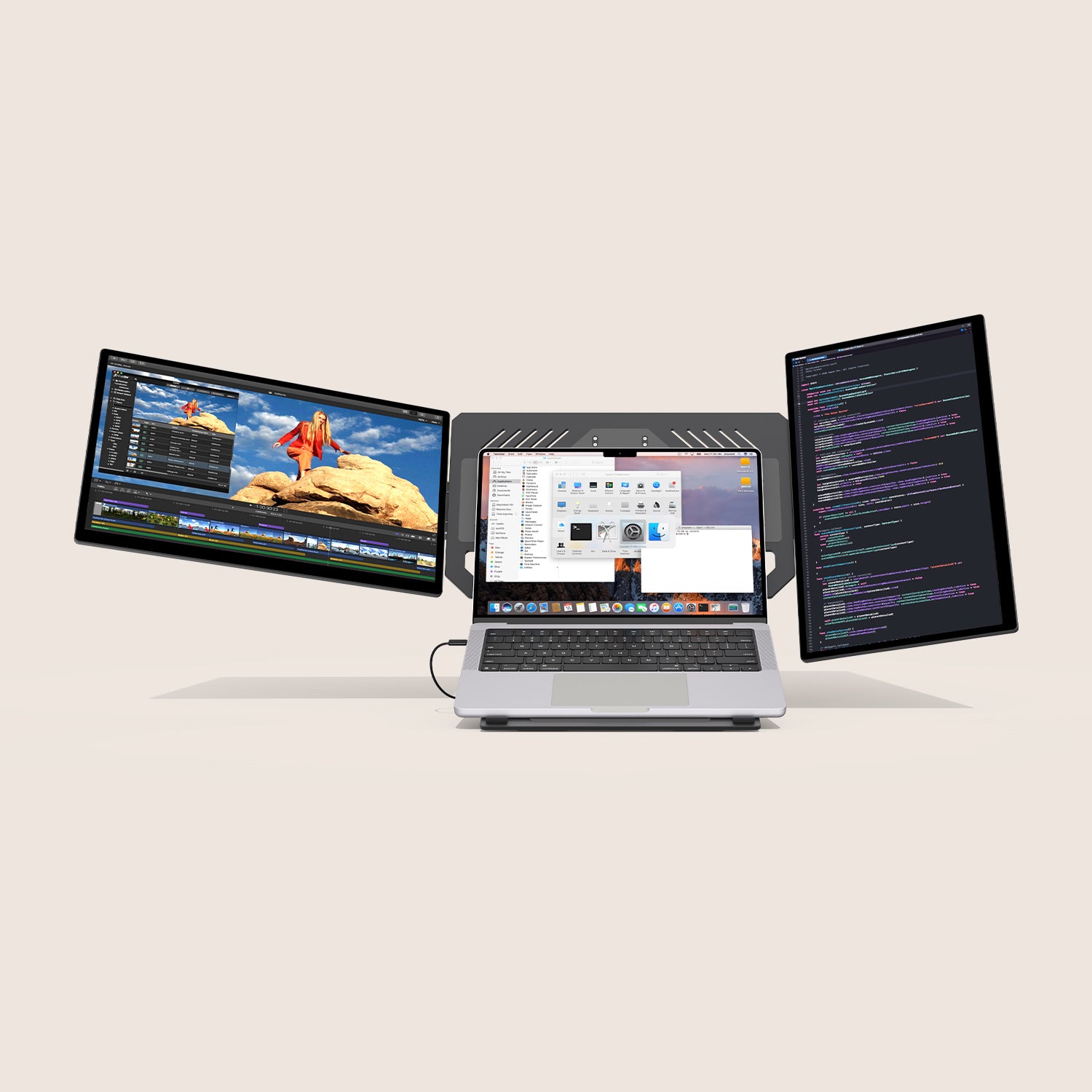 FlexScreen 18.5 – Dual Modular Display with Data Stand – Lepow Portable ...