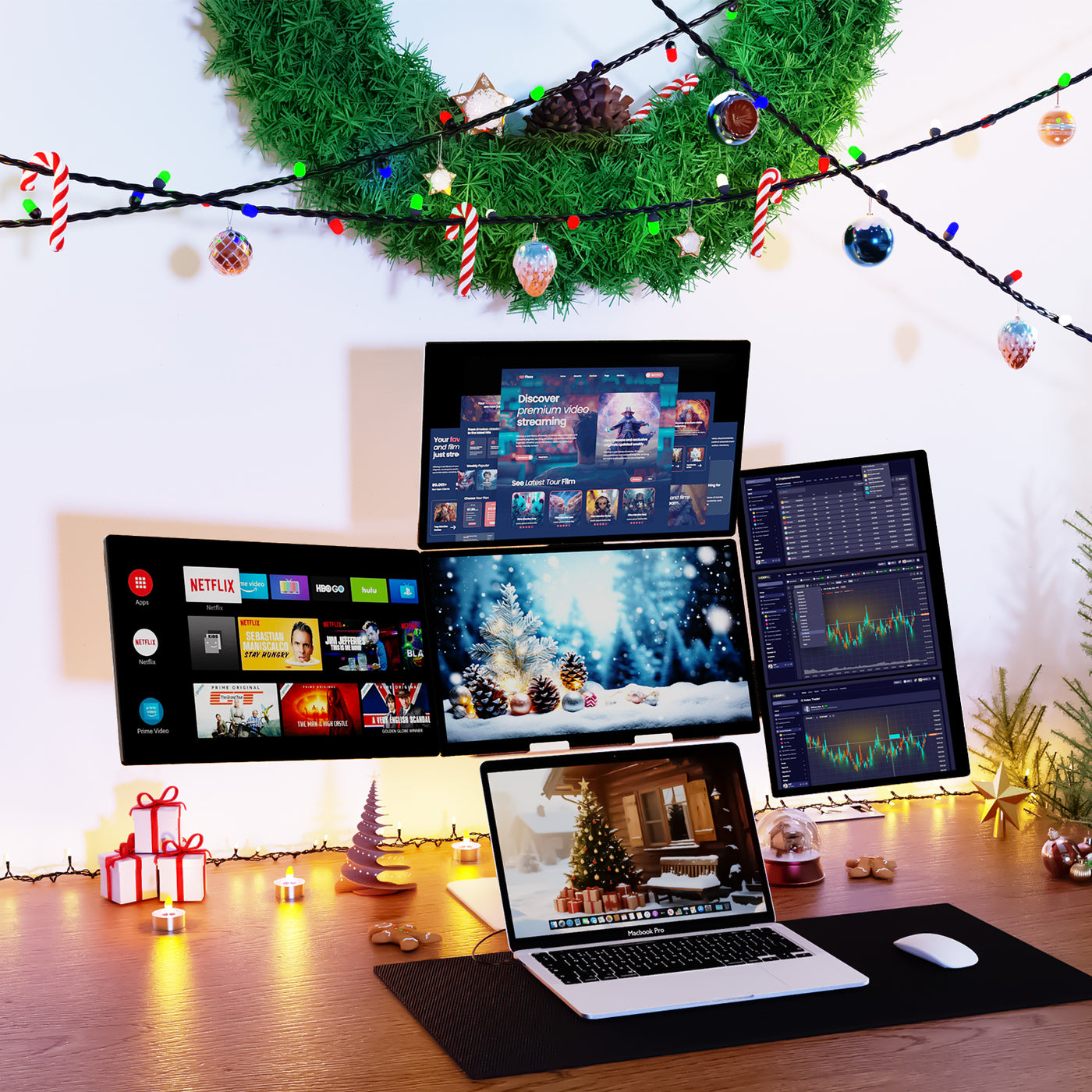 Modular Quad Monitor for Laptop | Lepow FlexScreen 18.5” – Lepow ...