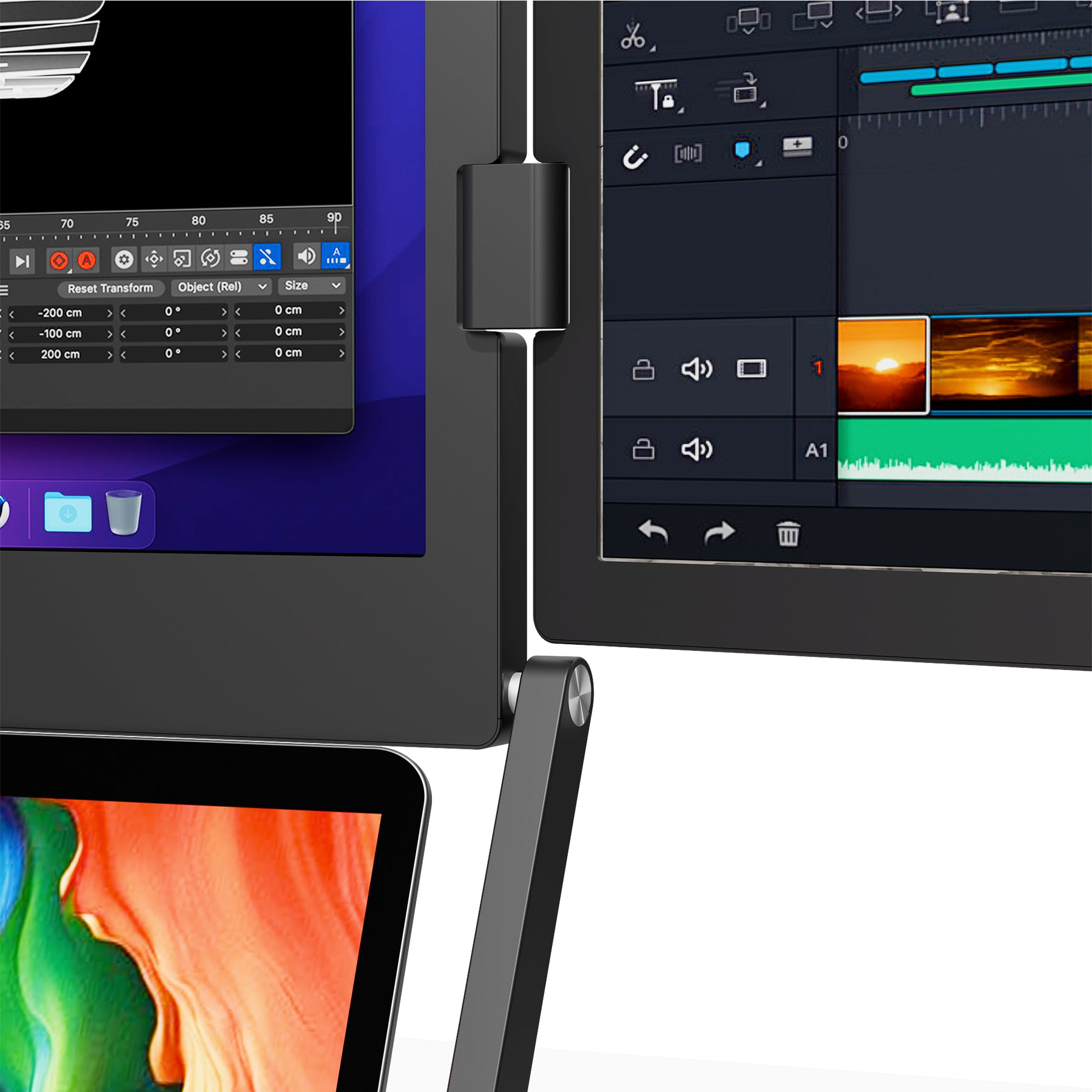 Triple 15.6" Laptop Monitor – Lepow TriCreate | Foldable 3‑Screen | USB ...
